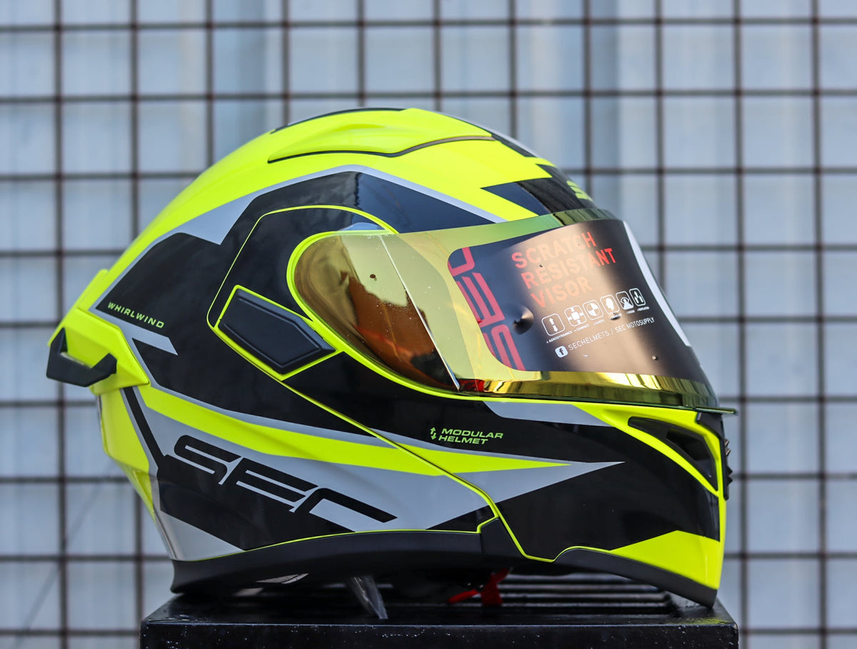 SEC WHIRLWIND JAK (BLACK YELLOW) (DUAL VISOR) – Kranos Gears