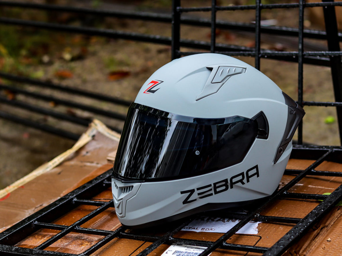 ZEBRA A5009 RALLY MATTE GRAY (DUAL VISOR) WITH FREE CLEAR LENS – Kranos ...