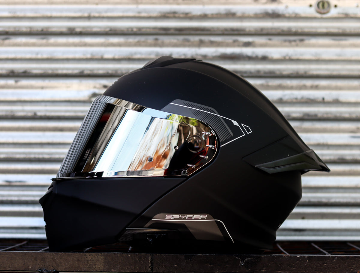 SPYDER FORCE+ PD 3001M SS MATTE BLACK MODULAR WITH FREE CLEAR LENS ...