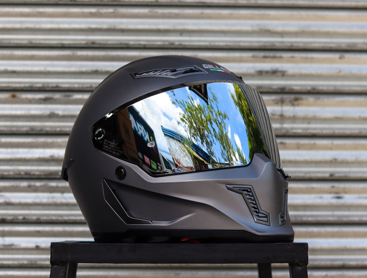 GILLE ASTRAL MATTE LIGHT GRAY(DUAL VISOR)WITH FREE GP-1 INTERCOM ...