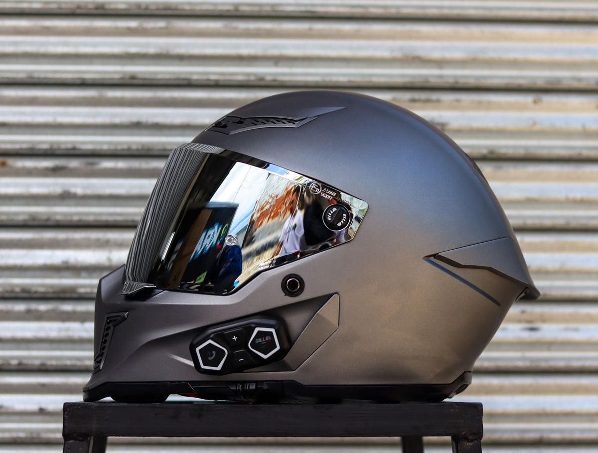 GILLE ASTRAL MATTE LIGHT GRAY(DUAL VISOR)WITH FREE GP-1 INTERCOM ...