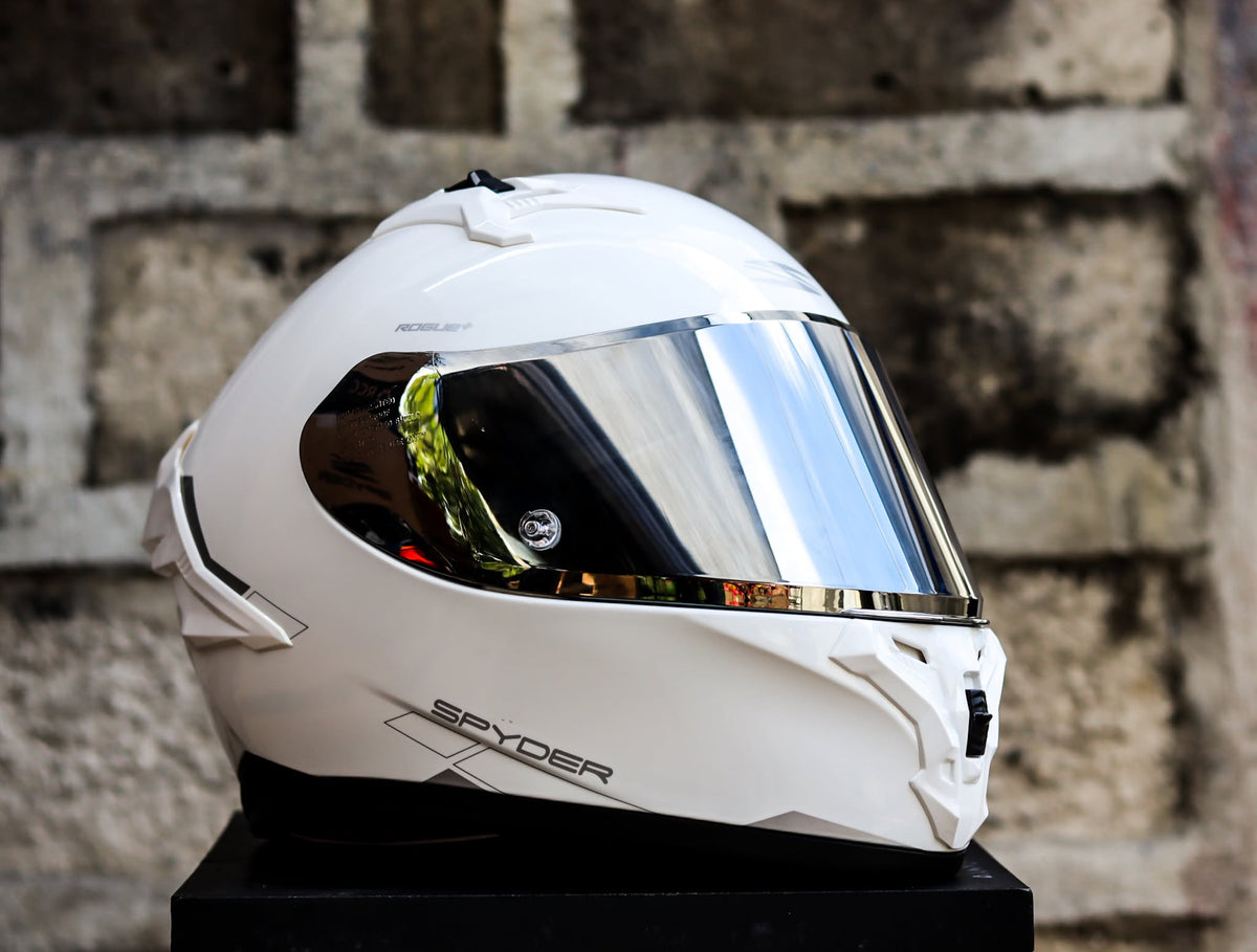 SPYDER ROGUE+ PD 1501-W SS ARTIC WHITE SILVER SO V2 DUAL VISOR WITH FR ...