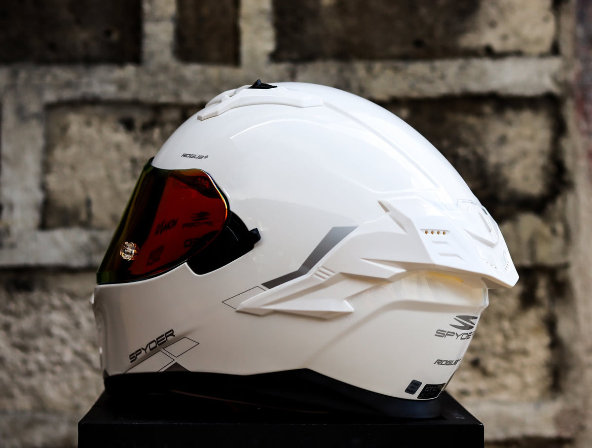 SPYDER ROGUE + PD 1501-W FR ARCTIC WHITE SILVER SO V2 DUAL VISOR WITH ...