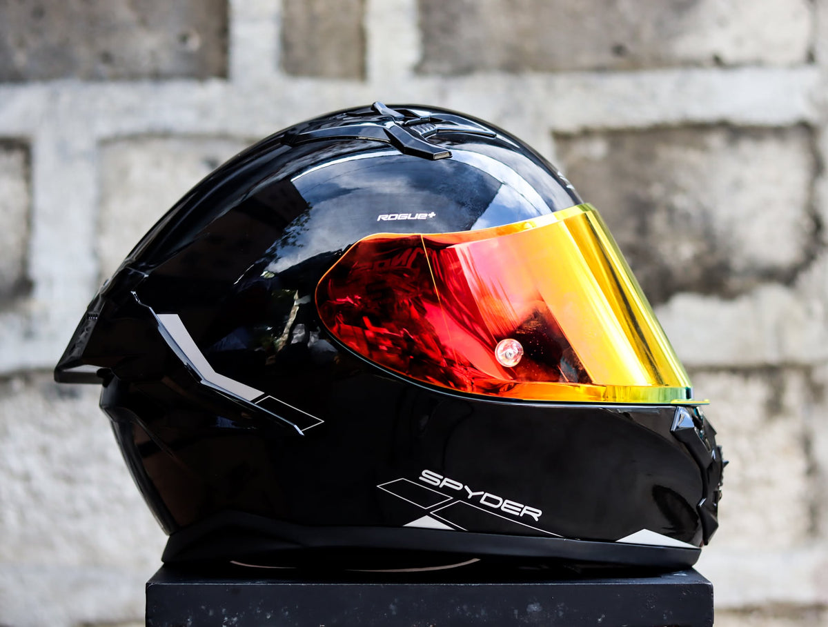 SPYDER ROGUE+ PD 3501-B FR BLACK SILVER SO V2 DUAL VISOR WITH FREE CLE ...