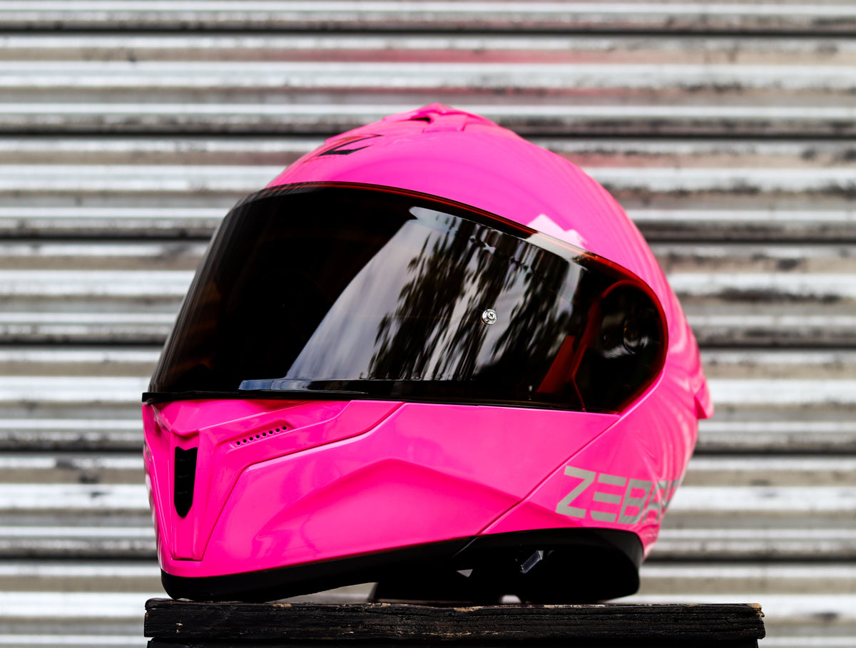 ZEBRA 767 GLOSS PINK MODULAR (DUAL VISOR) WITH FREE CLEAR LENS – Kranos ...