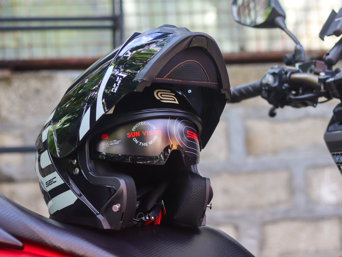 SEC PILOT BRAND MATTE BLACK GRAY!!MODULAR WITH FREE CLEAR LENS (DUAL V ...