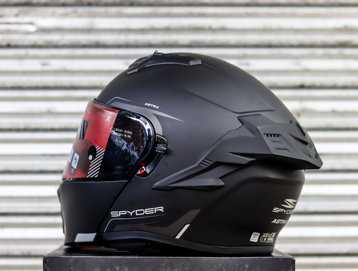 SPYDER ASTRA PD 3401M-B S MATTE BLACK GRAY SO V2 MODULAR DUAL VISOR WI ...