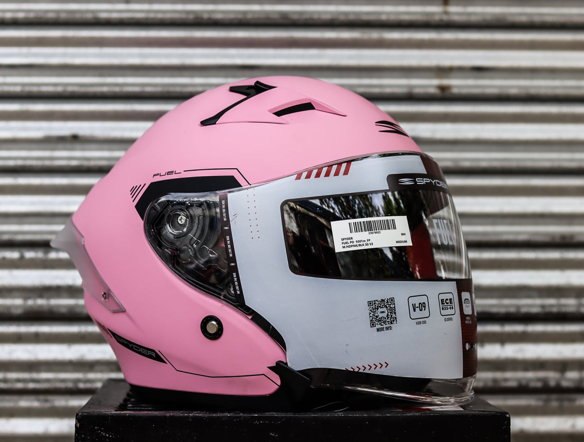 SPYDER FUEL PD 9301M FP MATTE NUDE PINK BLACK SO V2 DUAL VISOR WITH FR ...