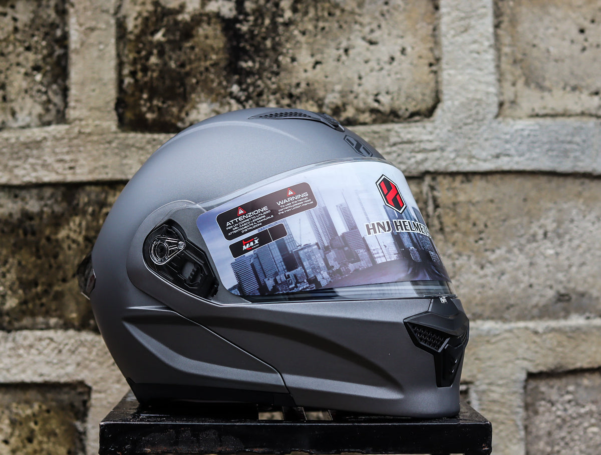 HNJ A119 MATTE HONDA GRAY MODULAR DUAL VISOR – Kranos Gears