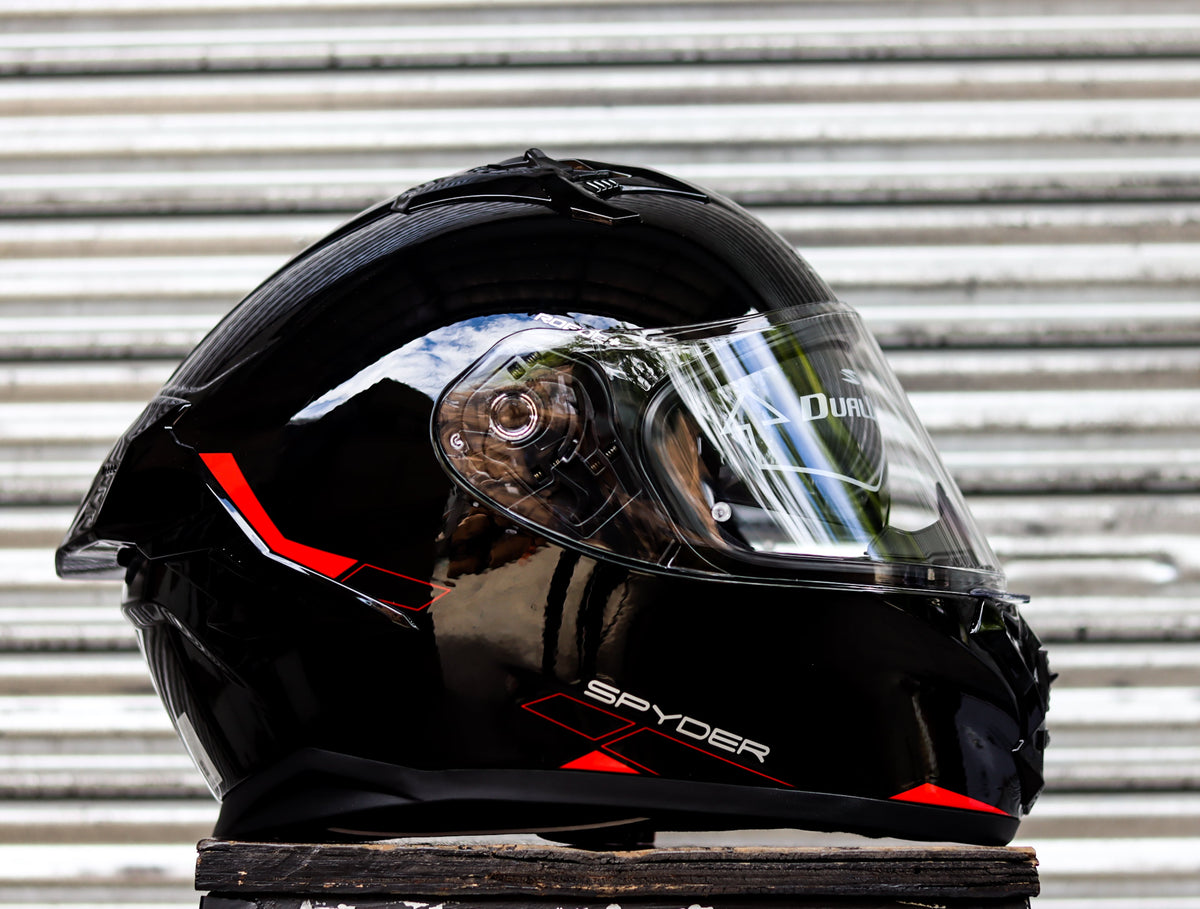 SPYDER ROGUE+ PD 3601-B FR BLACK RED SO V2 DUAL VISOR WITH FREE CLEAR ...