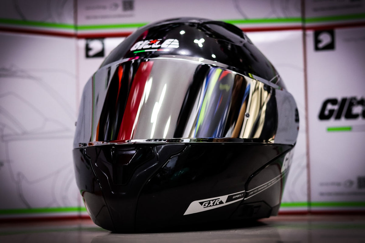 GILLE GXR MODULAR 526 SP GLOSS BLACK!! FREE CLEAR LENS (DUAL VISOR ...